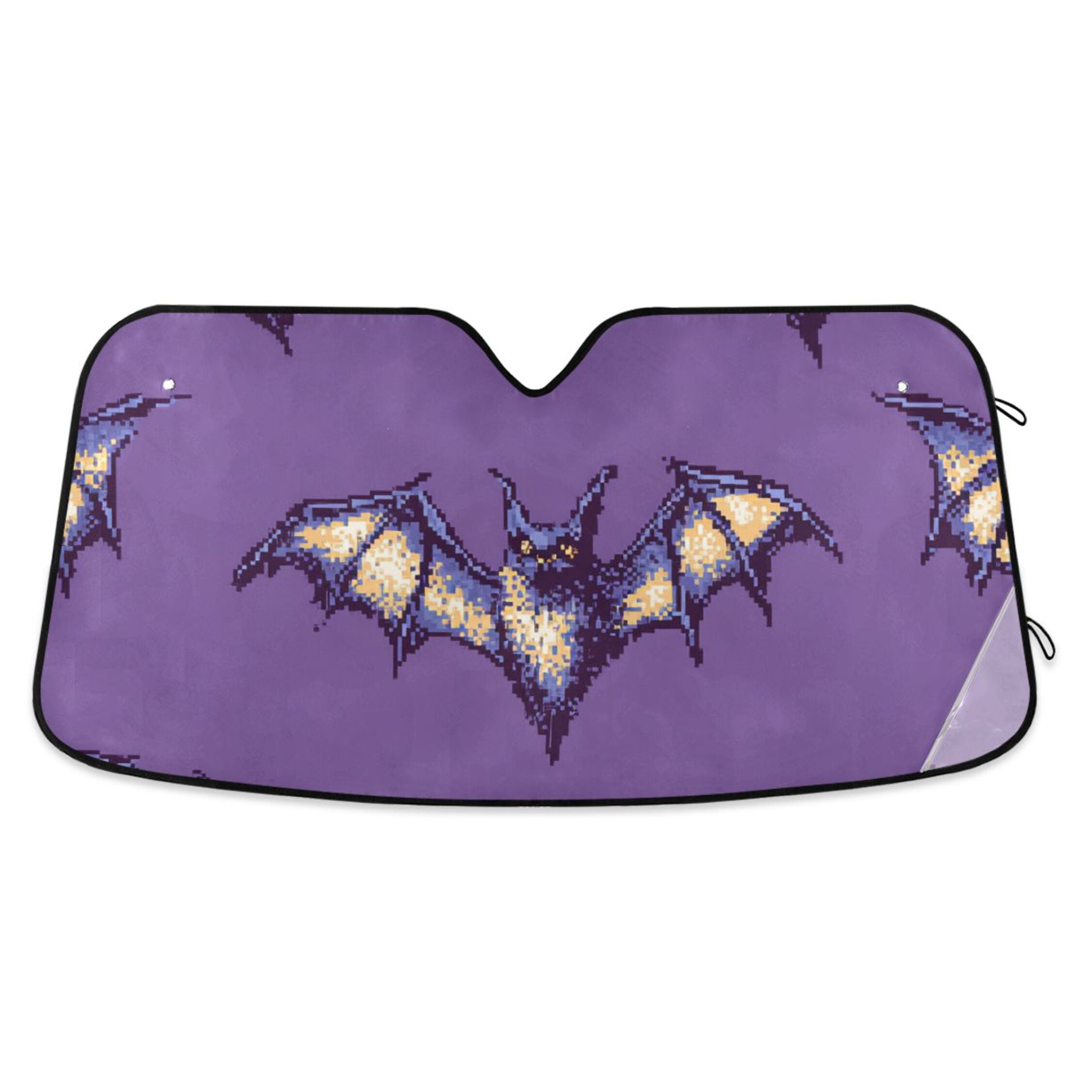 Pixelated Bats Car Windshield Sun Shade Reflector Sunshade Foldable for ...