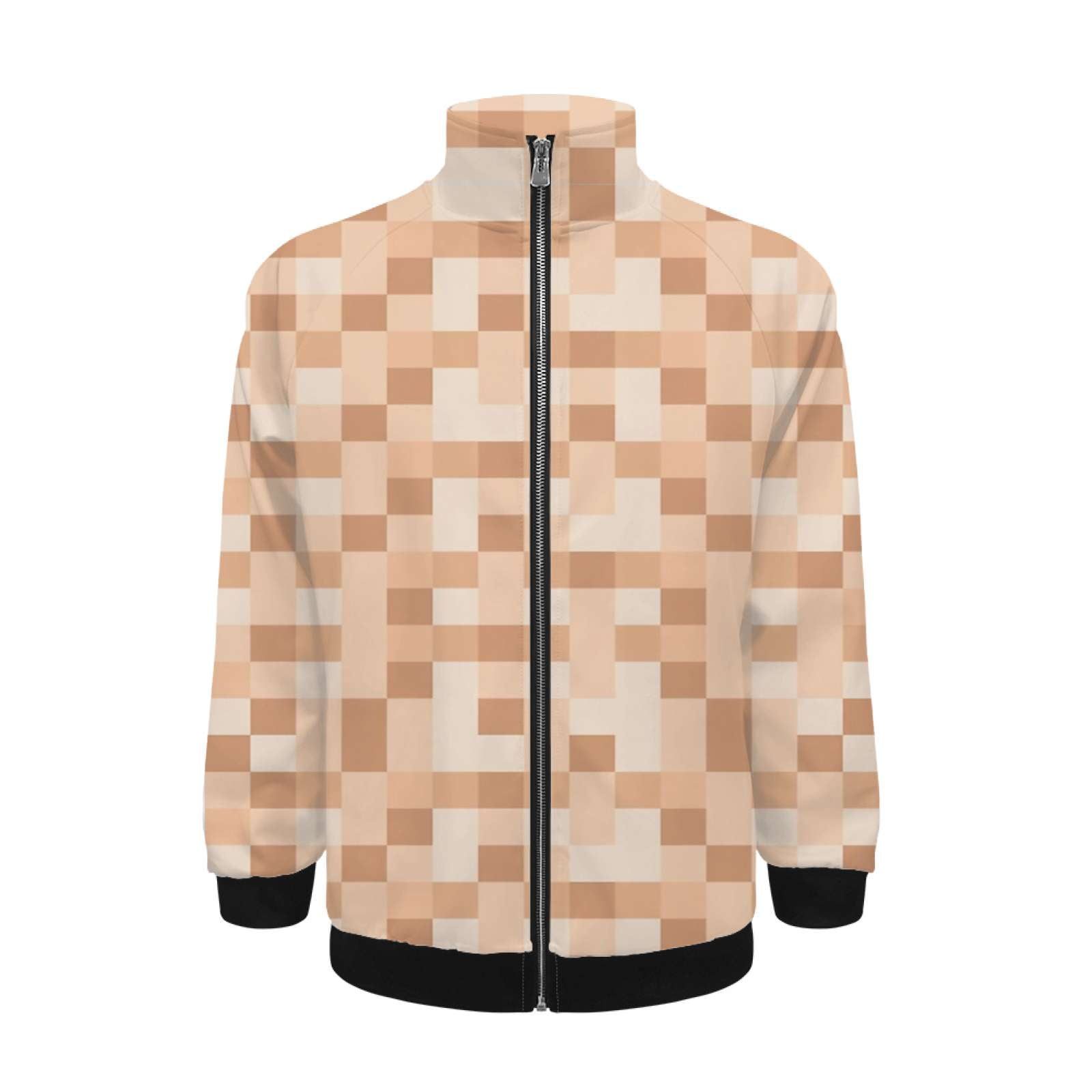 Pixelated Nudity Censored Light Skin Jacket Men's Street Cool Long ...