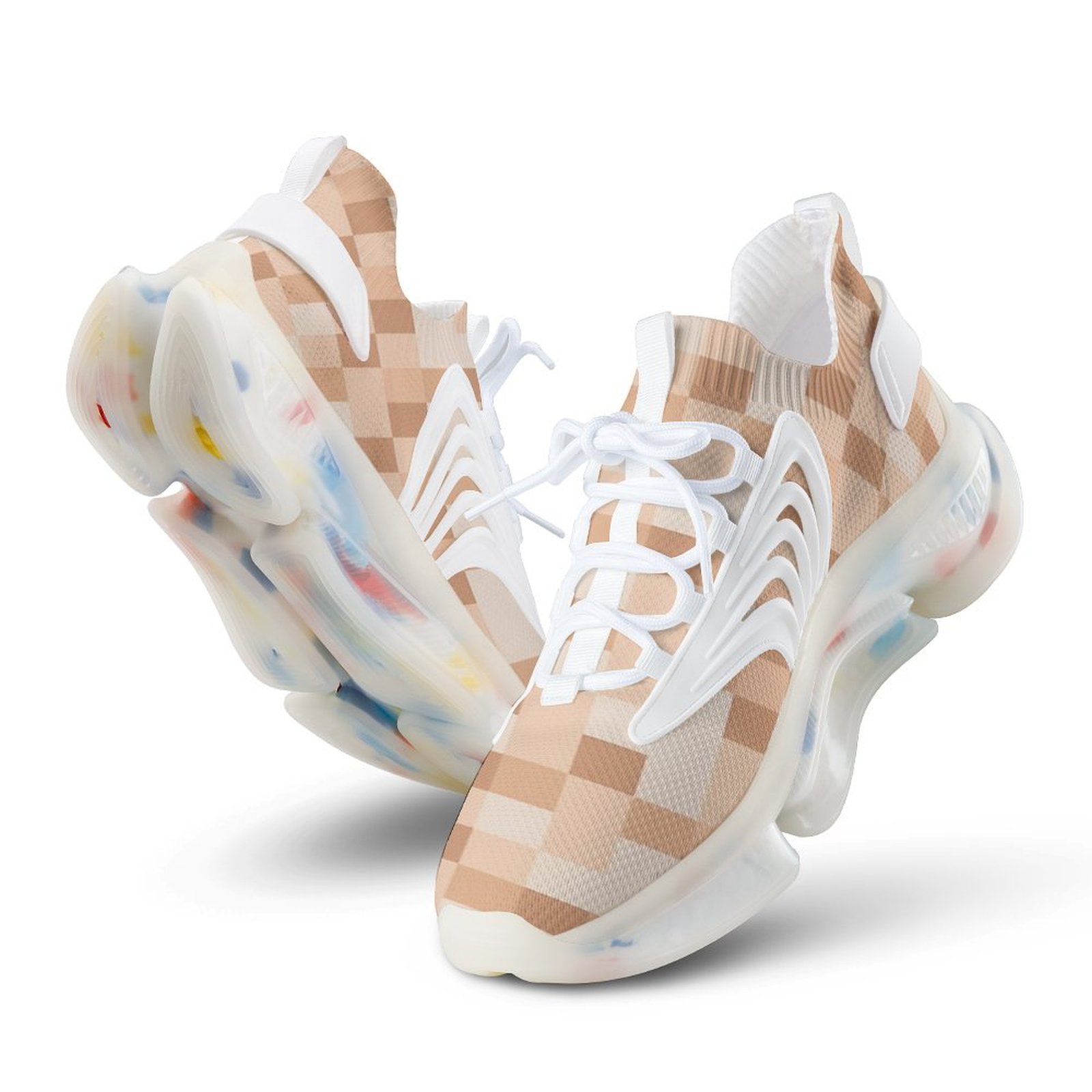 Pixelated Nudity Censored Light Skin Walking Shoes for Men Woman ...