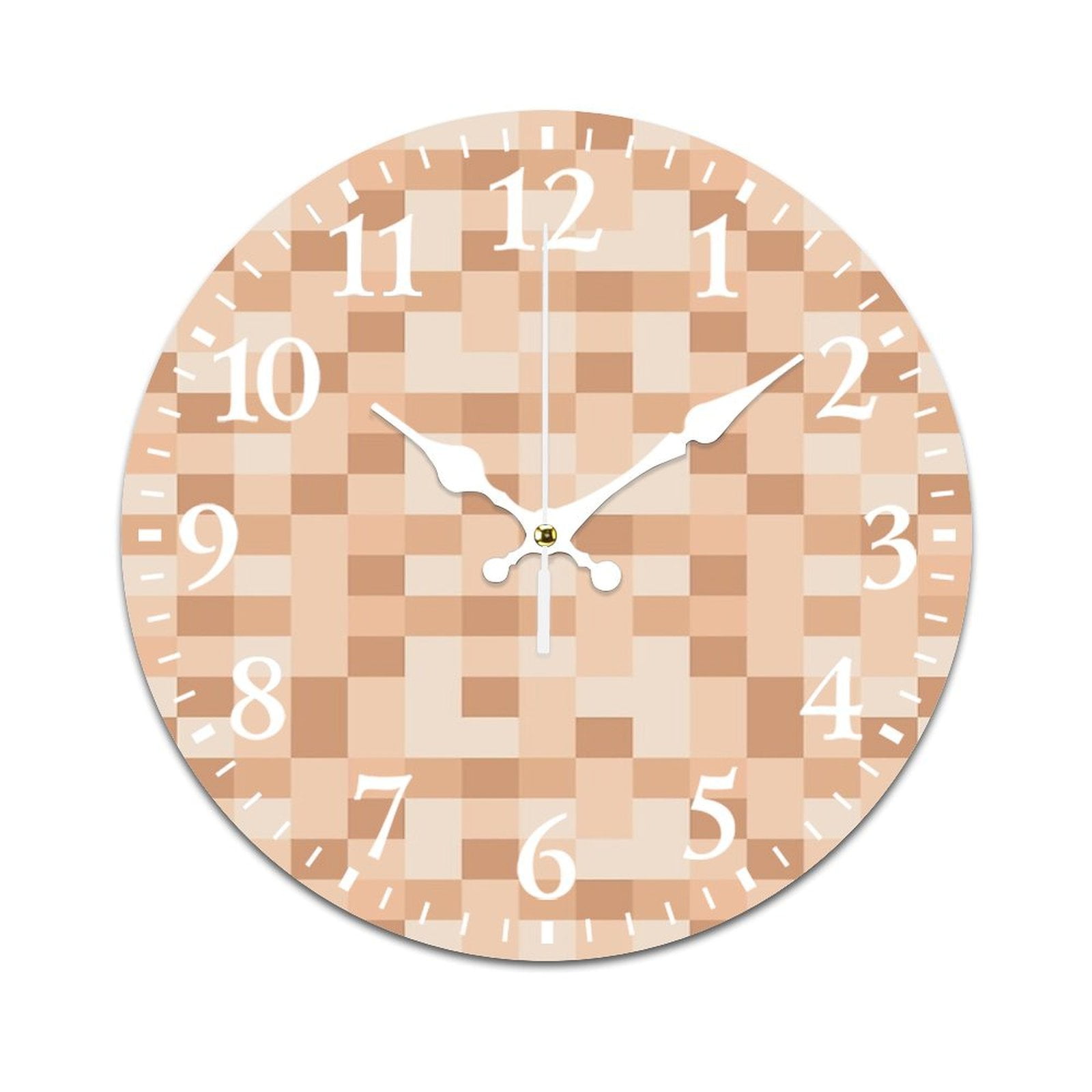 Pixelated Nudity Censored Light Skin Wall Clock Modern Design Clocks ...