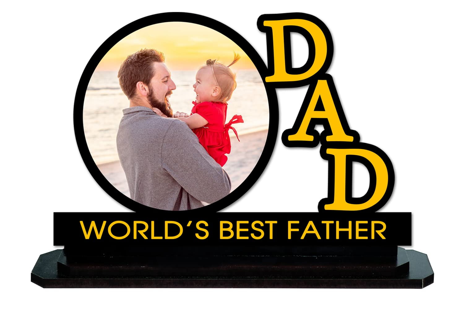 Pixelkari Personalized Birthday Gift for Father Customized Cutout ...