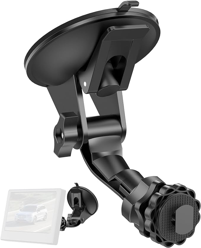 Pixelman Backup Camera Monitor Mount,(7/9 inch) Large Dual Suction Cup ...
