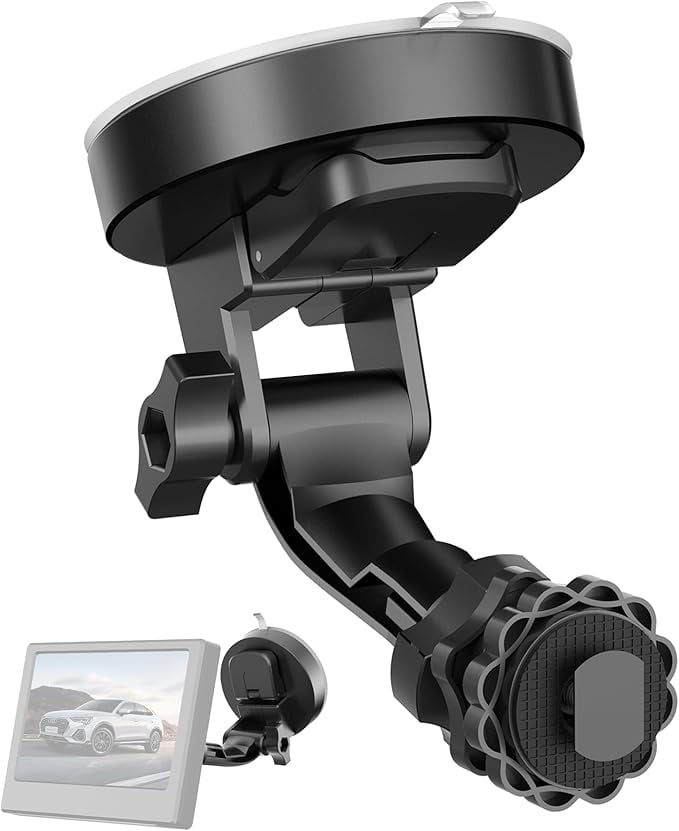 Pixelman Backup Camera Monitor Mount,(7/9 inch) Large Dual Suction Cup ...