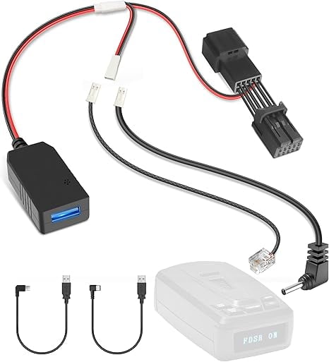 Pixelman Radar Detector Power Cord Adapter,(10Pin Type-A) Compatible ...