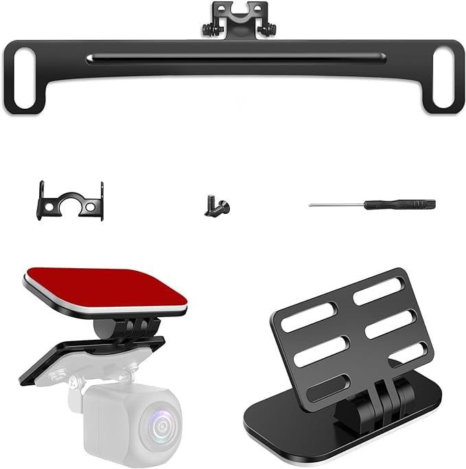 Pixelman Rear Camera License Plate Mount,Rear View Camera Mount Only ...