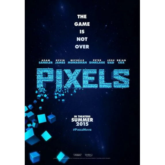 Pixels Movie Poster 24Inx36In Poster Art Poster 24x36 Unframed, Age ...