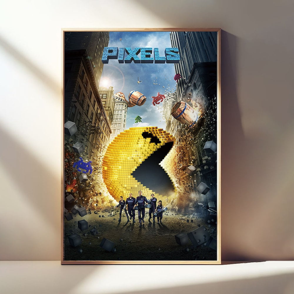 Pixels Movies Posters, Room Decor Posters, Classic Film, Wall Art ...