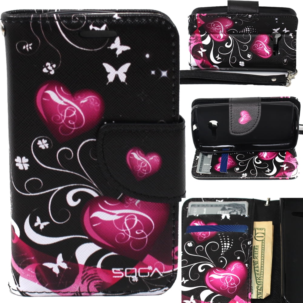 Pixi Eclipse Case, Alcatel OneTouch Pixi Eclipse Wallet Case, SOGA ...