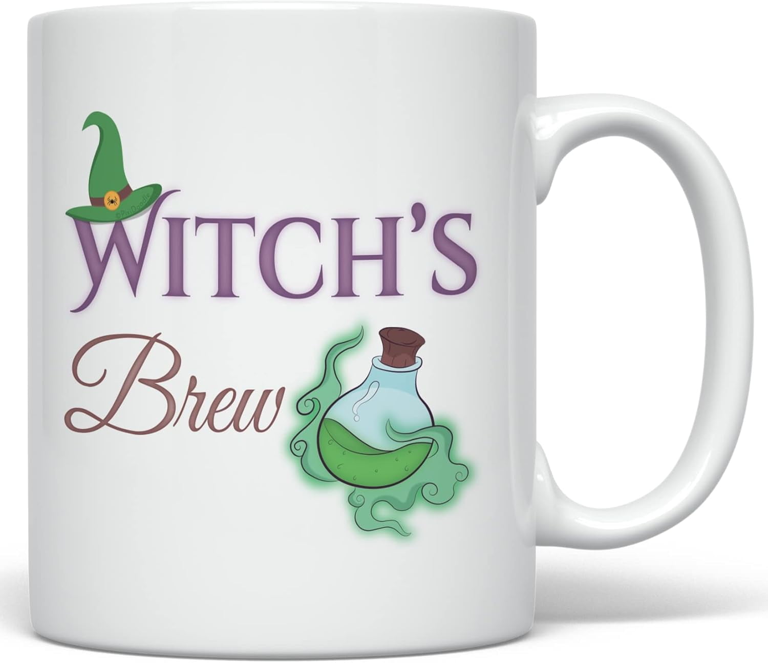 PixiDoodle Witches Brew Coffee Mug - Fall Potion Bottles Halloween ...