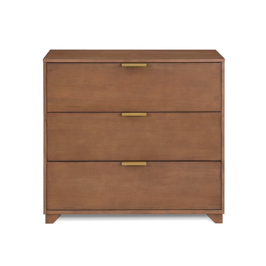 Pixie 3 Drawer Dresser in Walnut - Walmart.com