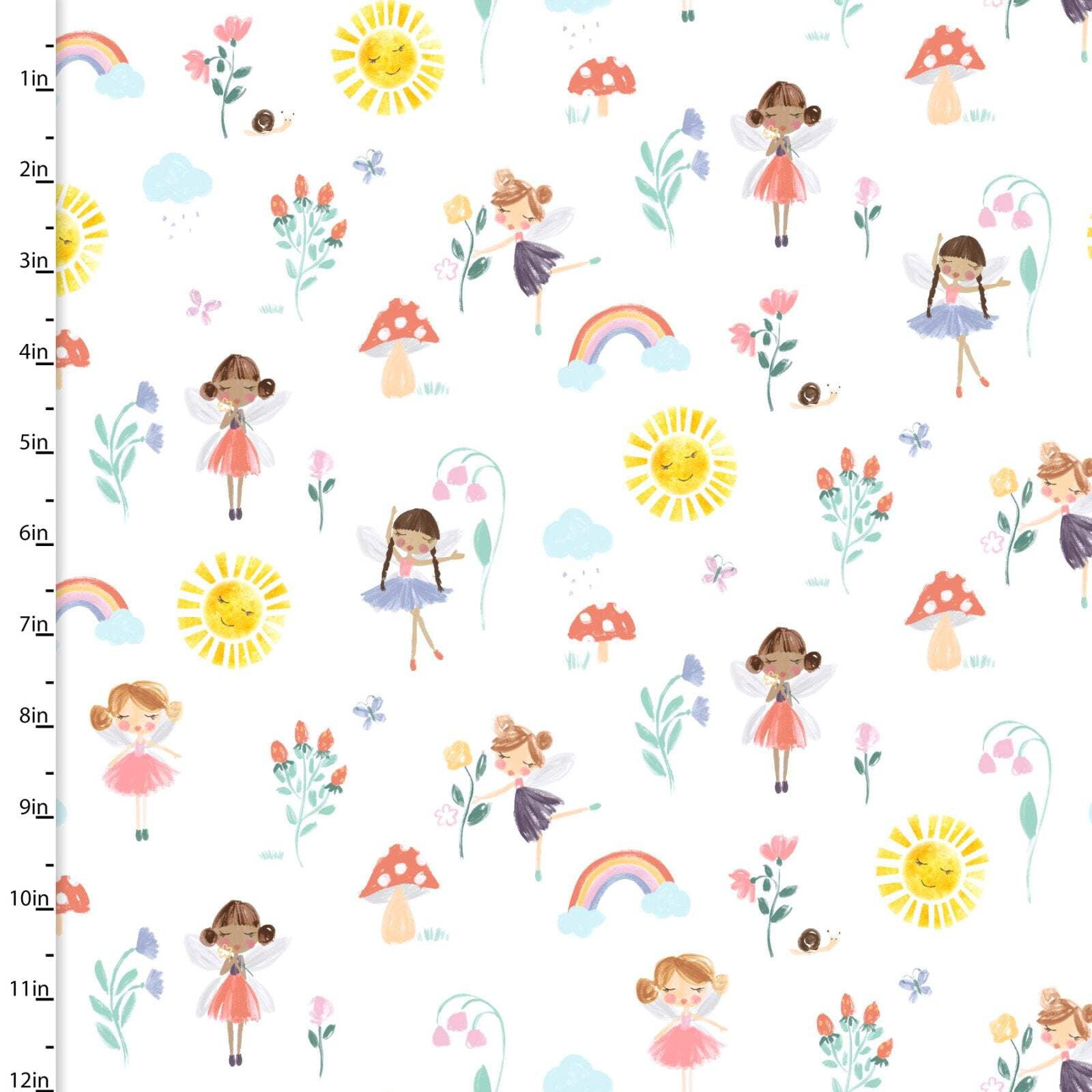 Pixie Dust Pixie Pals White Flannel Fabric - Walmart.com