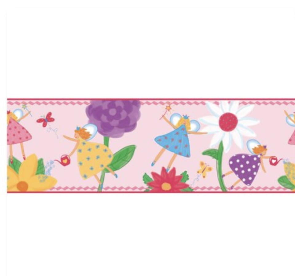 Pixie Fairy Prepasted Wall Border 5 Yards - Walmart.com