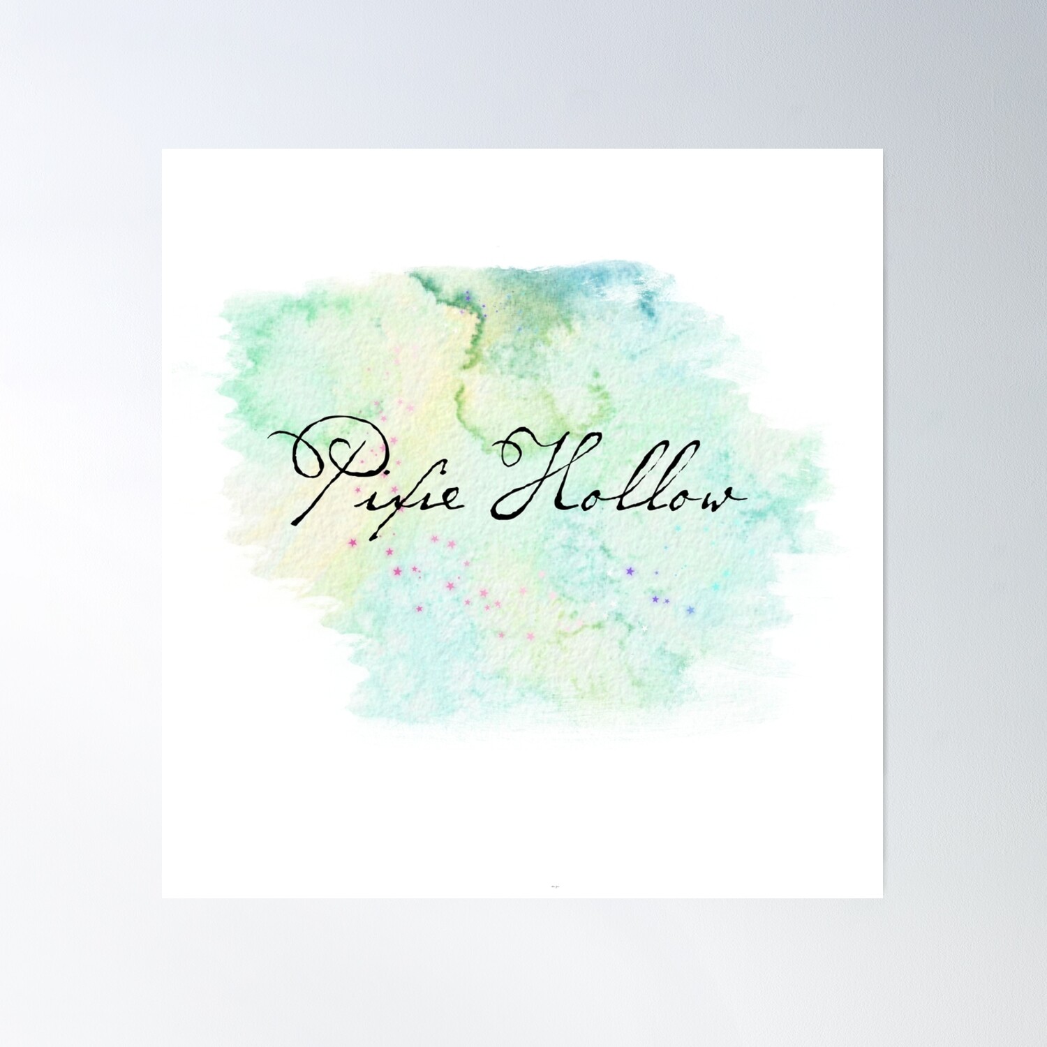 Pixie Hollow Poster Wall Art, Modern Wall Decor, 30x30 UNFRAMED ...