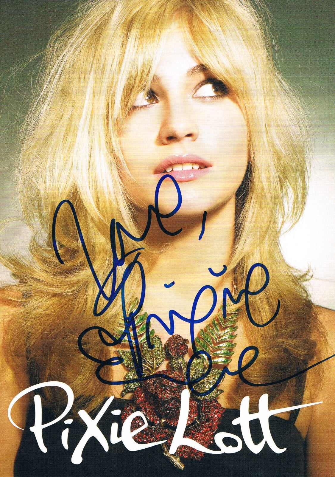 Pixie Lott 1991- genuine autograph IN PERSON signed 6x8" Photo UK ...