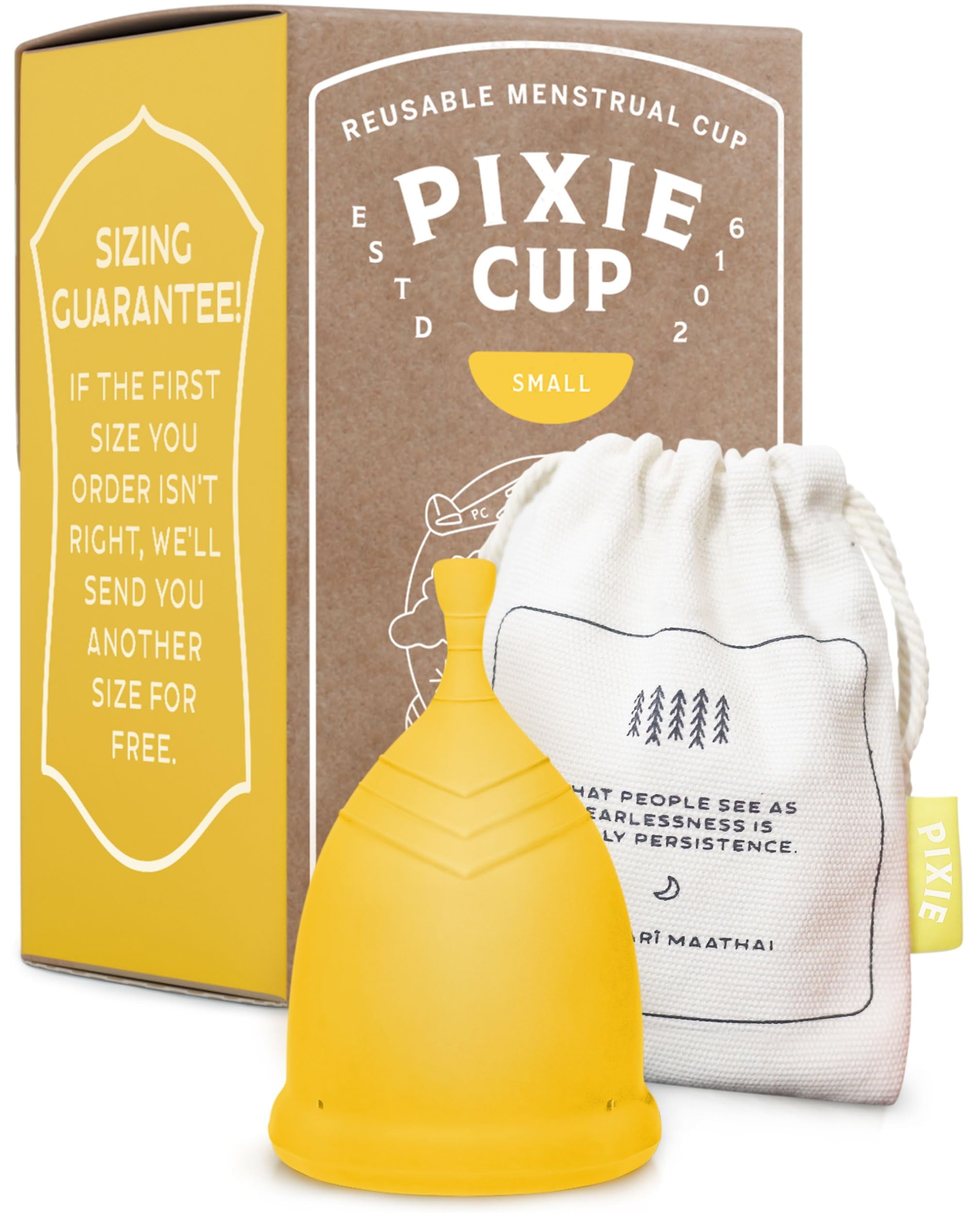 Pixie Menstrual Cup - No Metals or Toxins - 100% Medical-Grade Silicone ...
