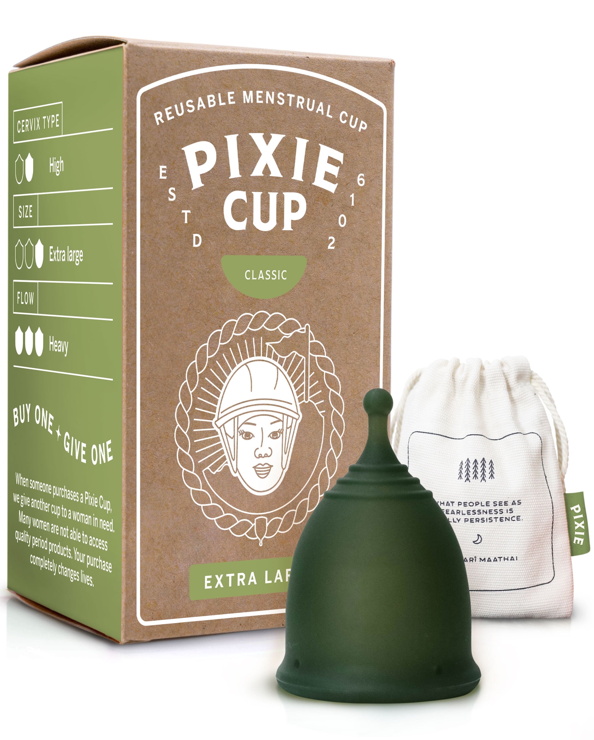 Pixie Menstrual Cup - No Metals or Toxins - 100% Medical-Grade Silicone ...