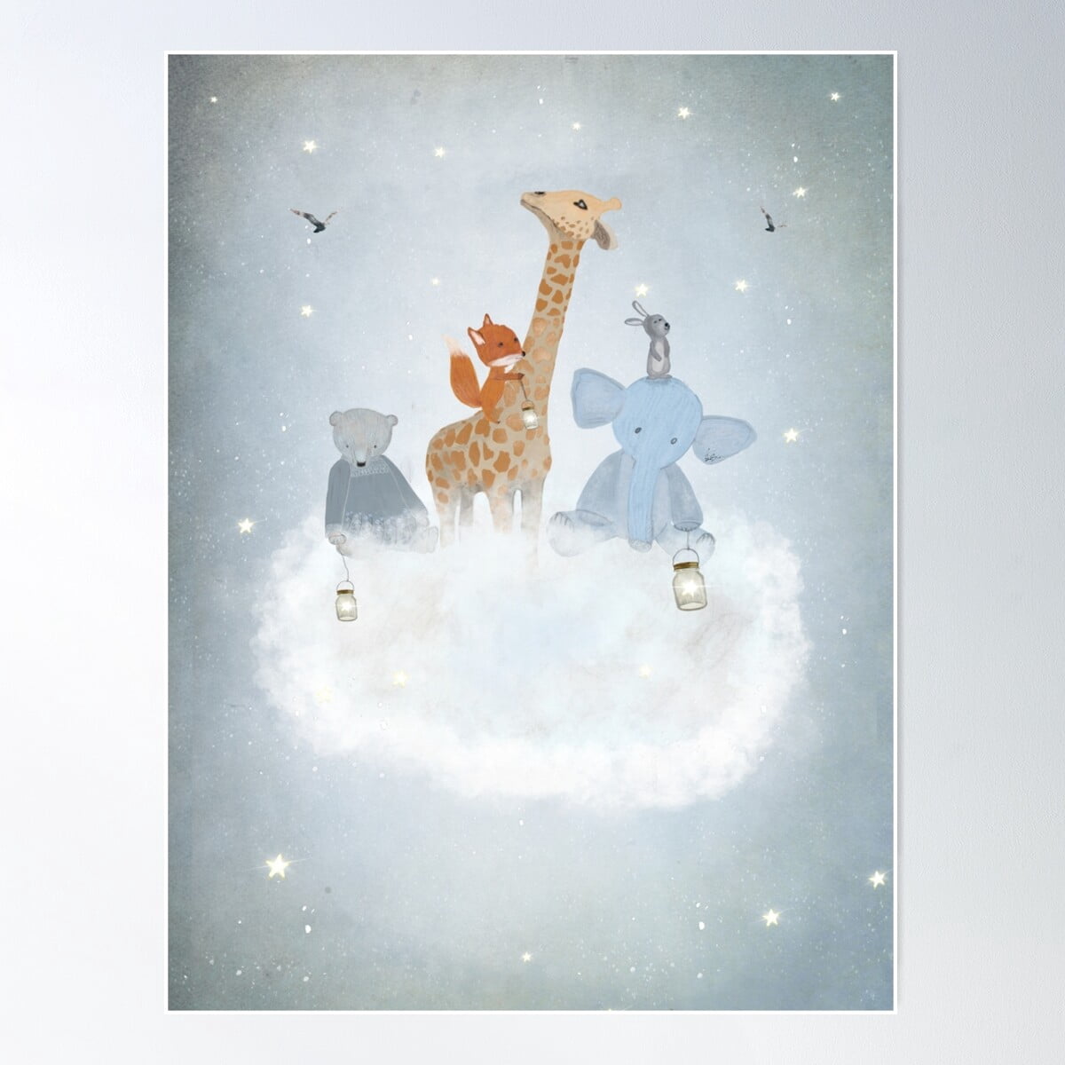 Pixie Tea Party Poster Wall Art, Modern Wall Decor For Living Room ...