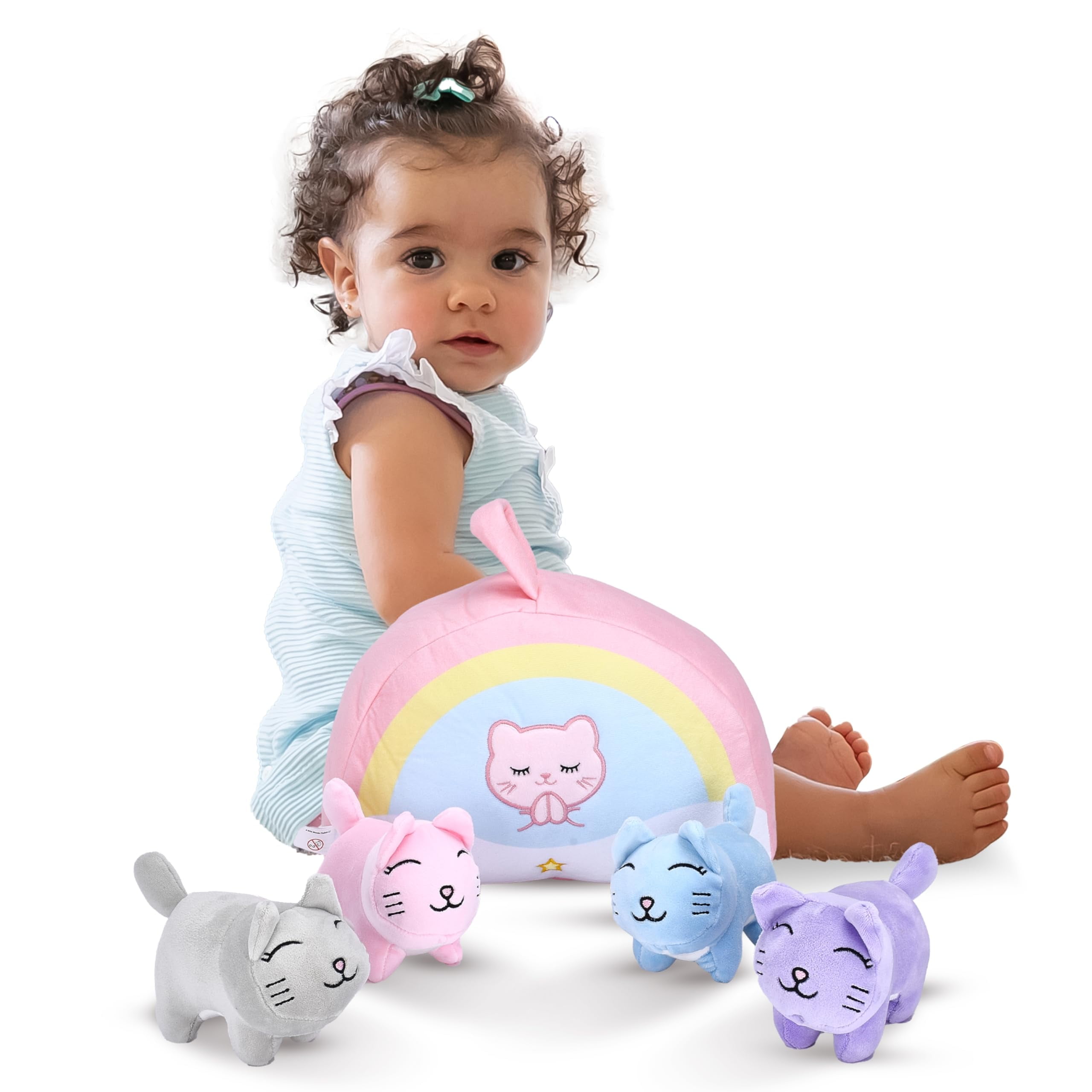 PixieCrush Wonder Products | Set of 5 Mini Cat Stuffed - Plush Kittens ...