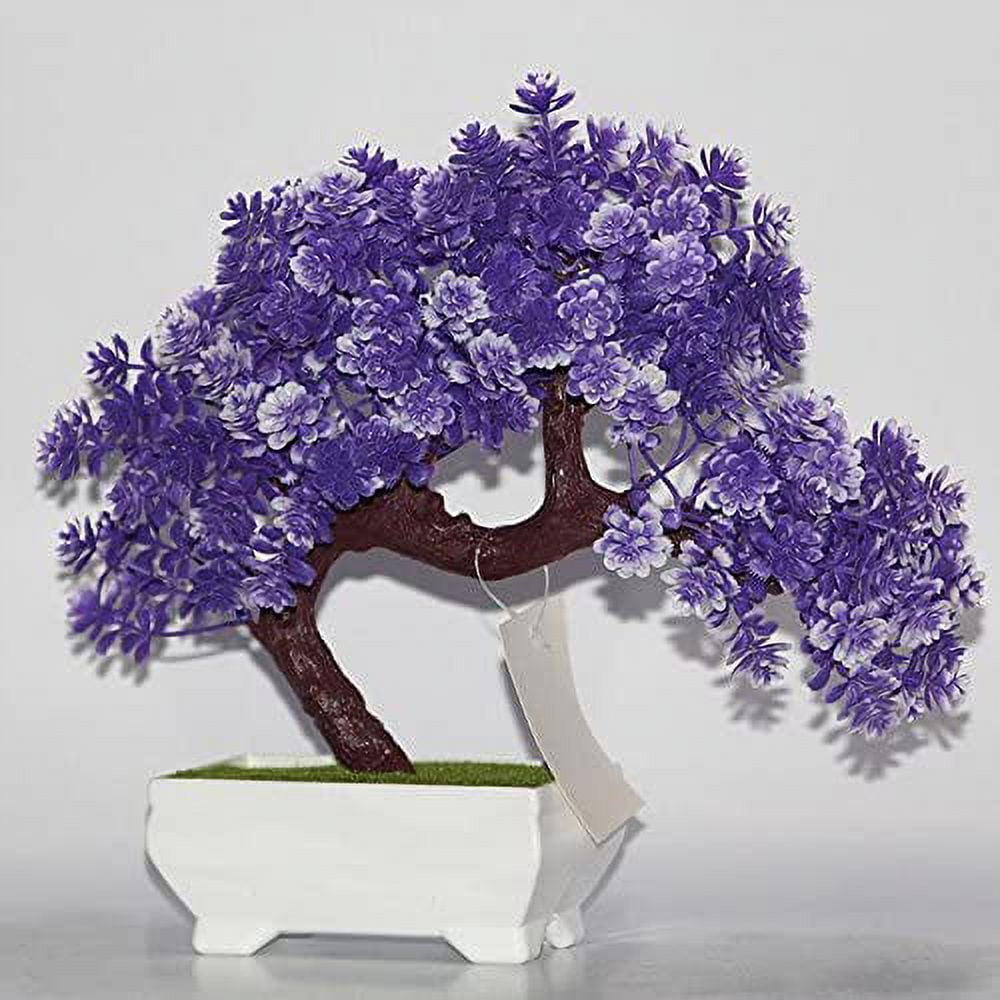 Pixies Gardens Plastic Artificial Tree Plants Ceramics Bonsai Tree Pot ...