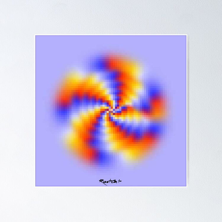 Pixii Wheelii 1 By Rootcat Poster- Unframed Poster | Wall Art | Perfect ...