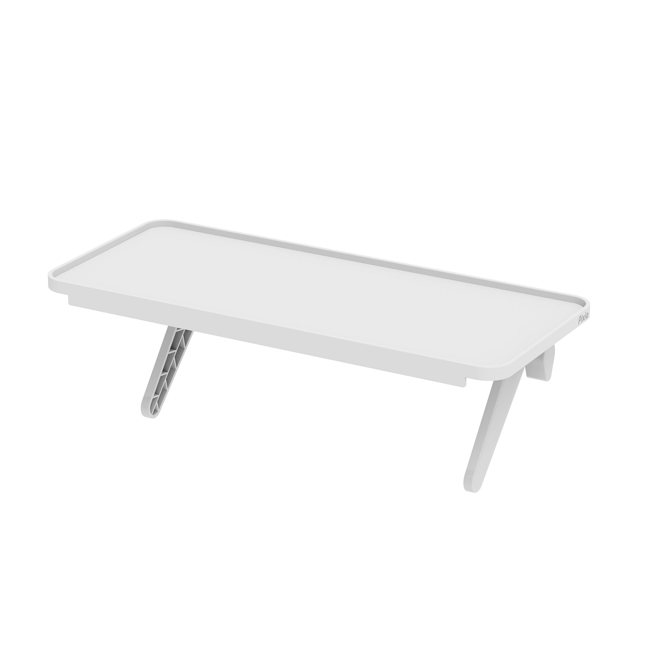 Pixio 12 inch White Monitor Storage Top Shelf - Adjustable Platform ...