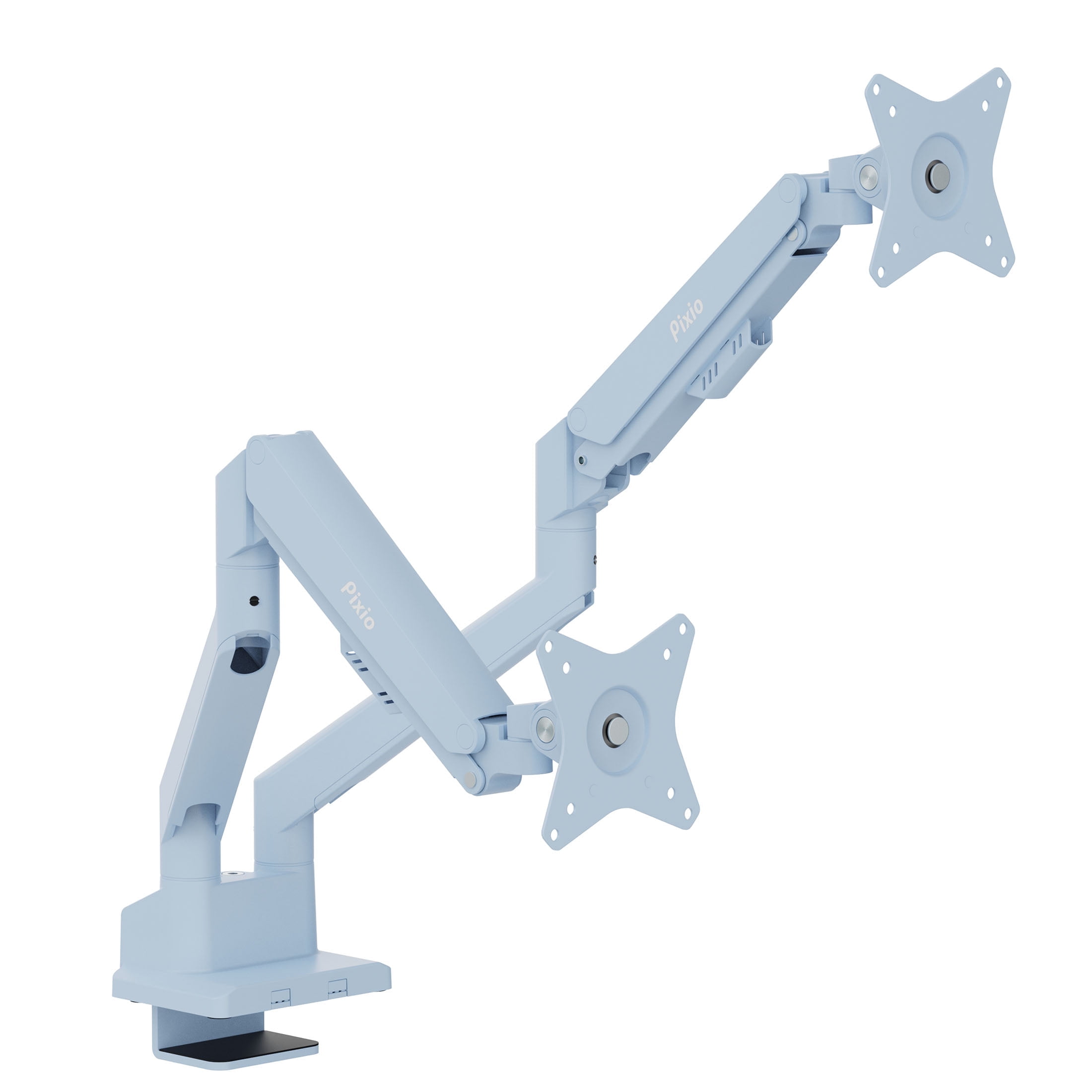 Pixio PS1D Wave Blue Dual Monitor Arm Stand Desk Mount - Fits up to 32 ...