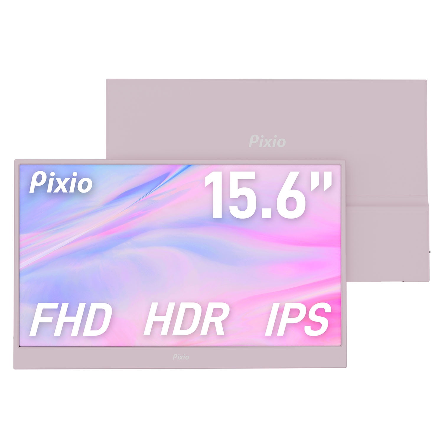 Pixio PX160 Wave Pink Portable Monitor 15.6 inch 60Hz Refresh Rate FHD ...