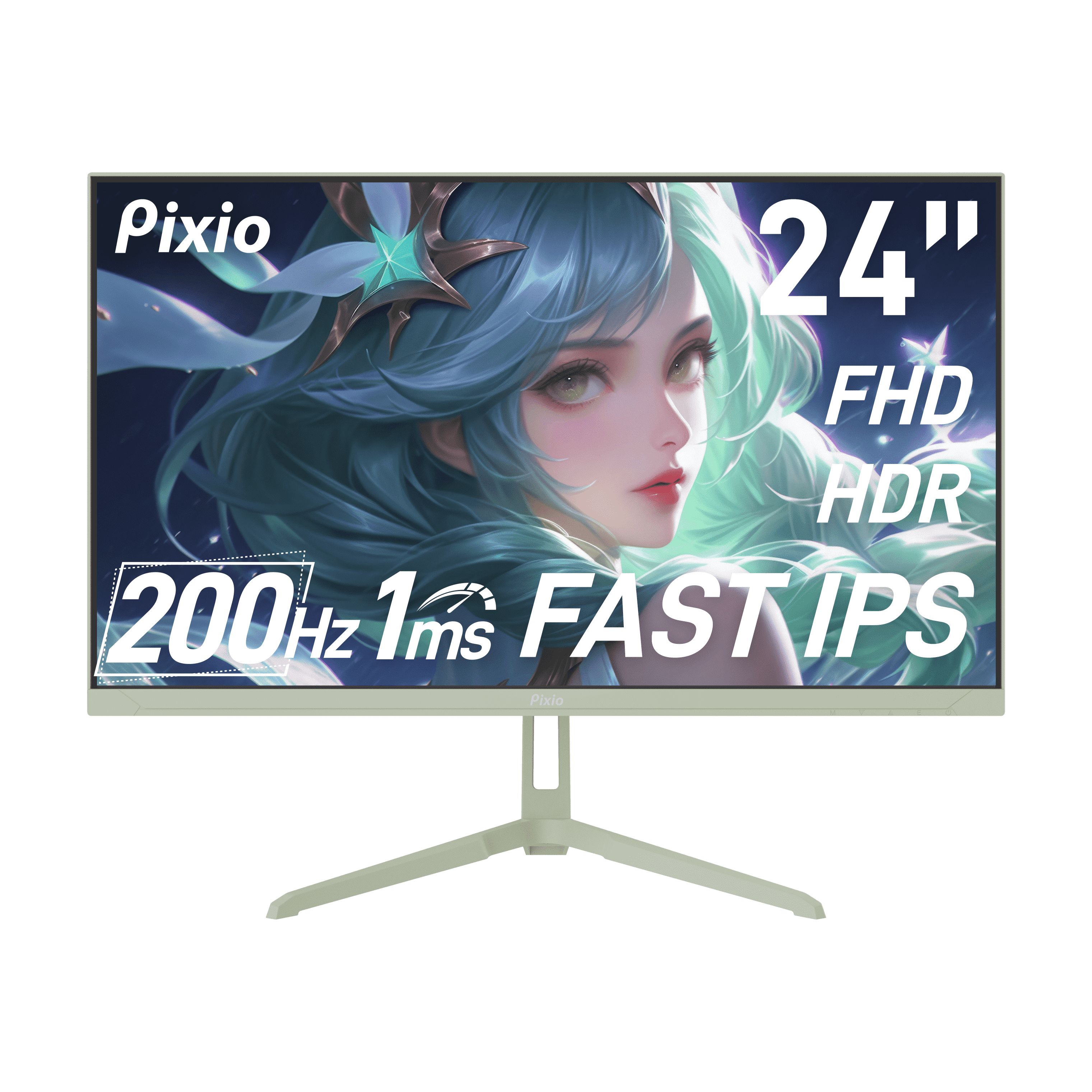 Pixio PX248 Wave Mint 24 inch 200Hz Refresh Rate FHD 1080p Resolution ...