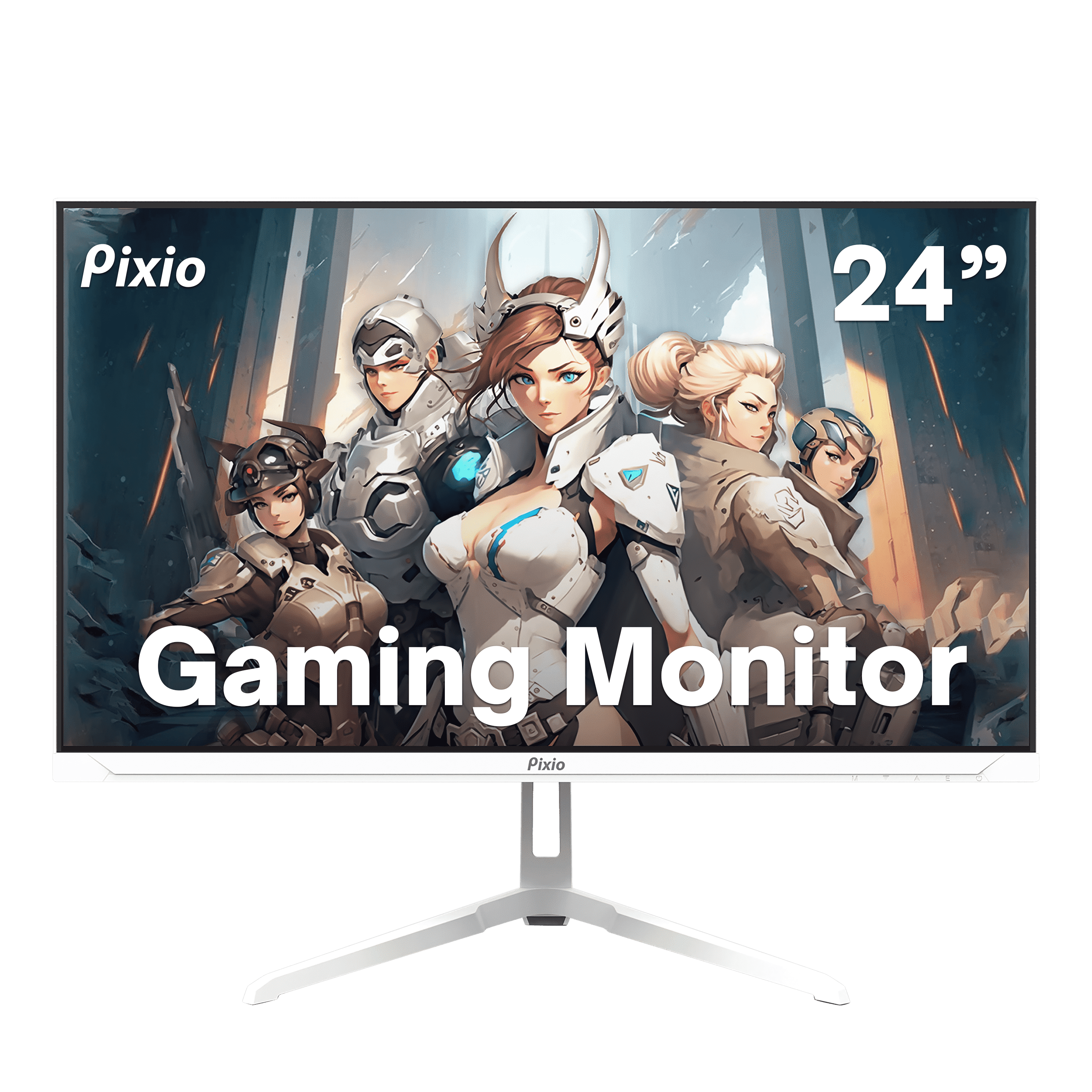 Pixio PX248 Wave White 24" Fast IPS FHD 1920 x 1080 200Hz Refresh Rate 1ms GTG Response Time ...
