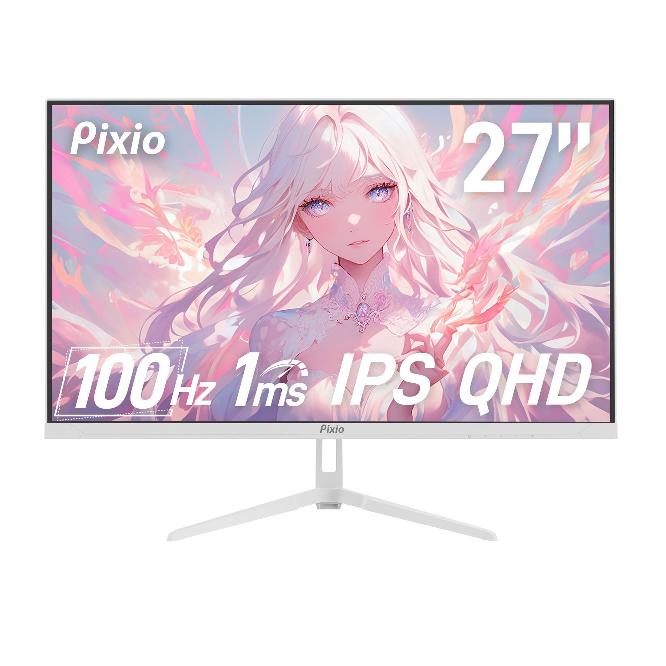 Pixio PX275 Wave White 27 inch 100Hz Refresh Rate QHD 1440p Resolution ...