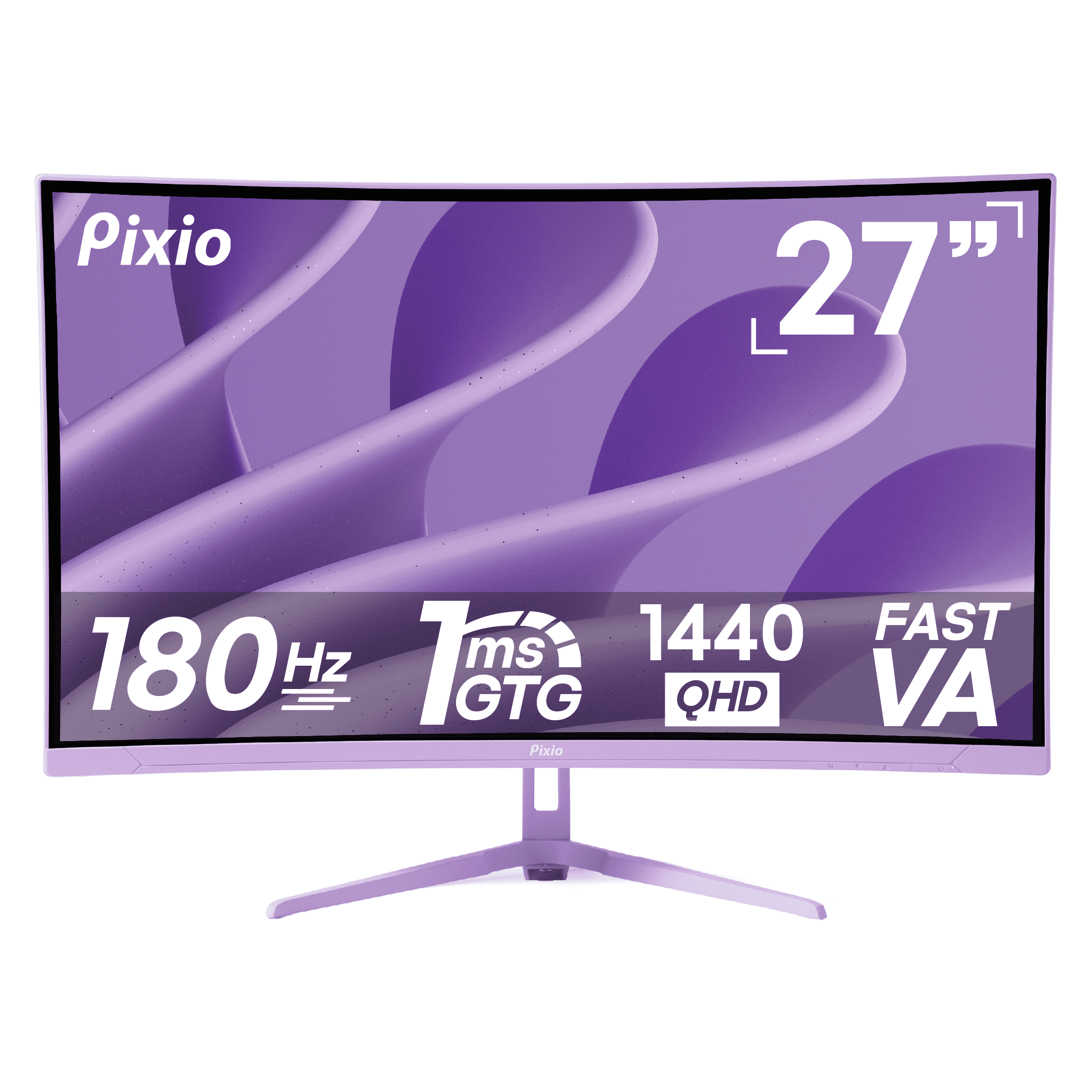 Pixio PXC278 Wave Purple 27 inch 180Hz Refresh Rate QHD 1440p ...