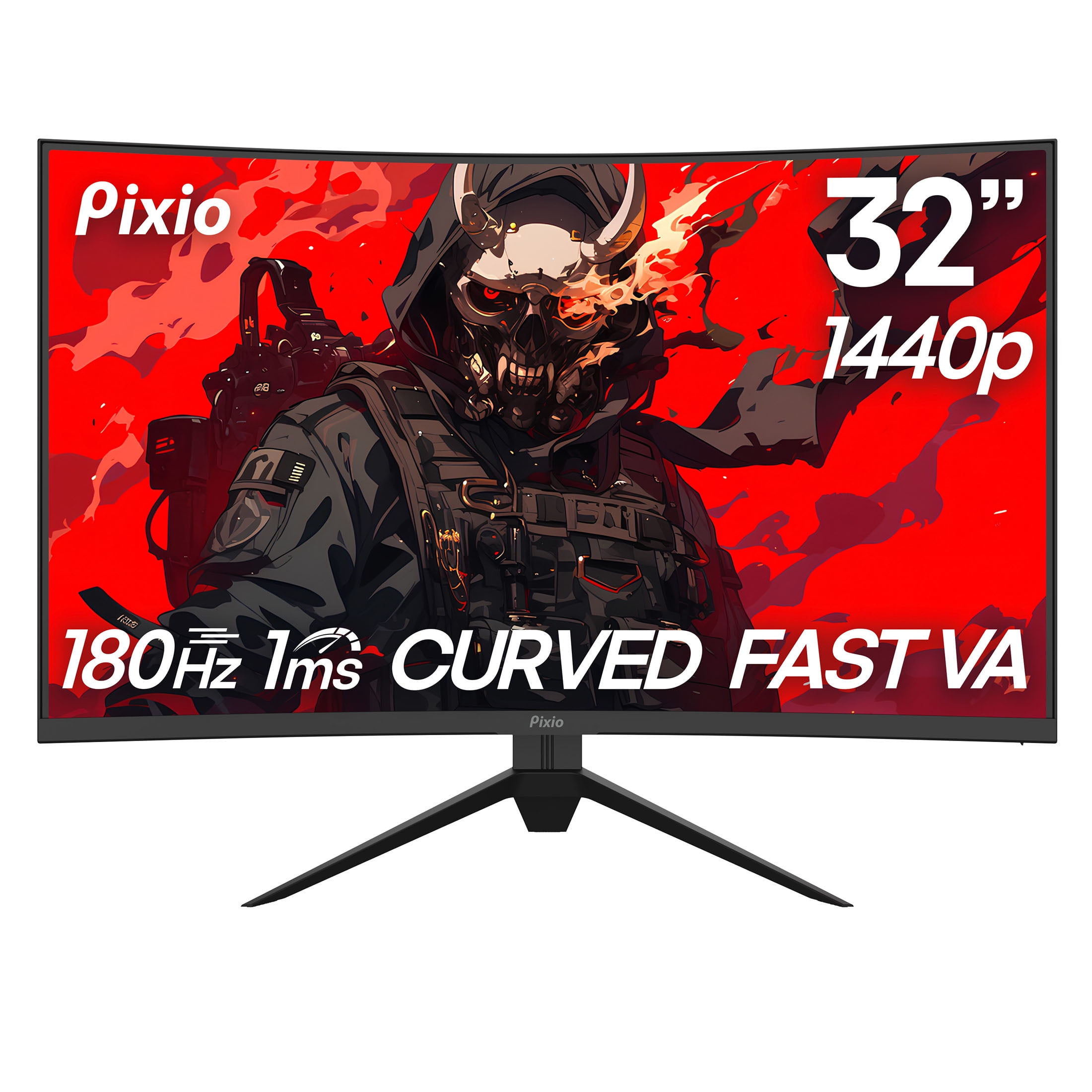 Pixio PXC328 32 inch 180Hz Refresh Rate QHD 1440p Resolution 1500R ...