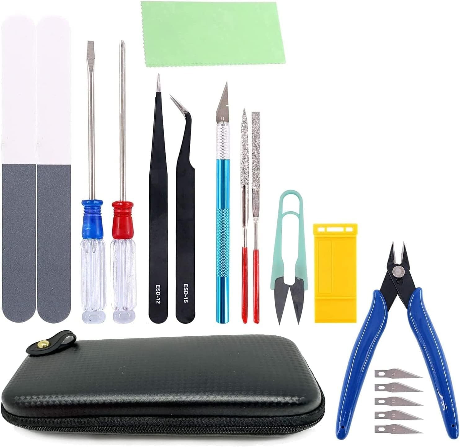 Pixiss Gundam Model Tool Kit: Essential Hobby Tools for Plastic Model Building, Miniature ...