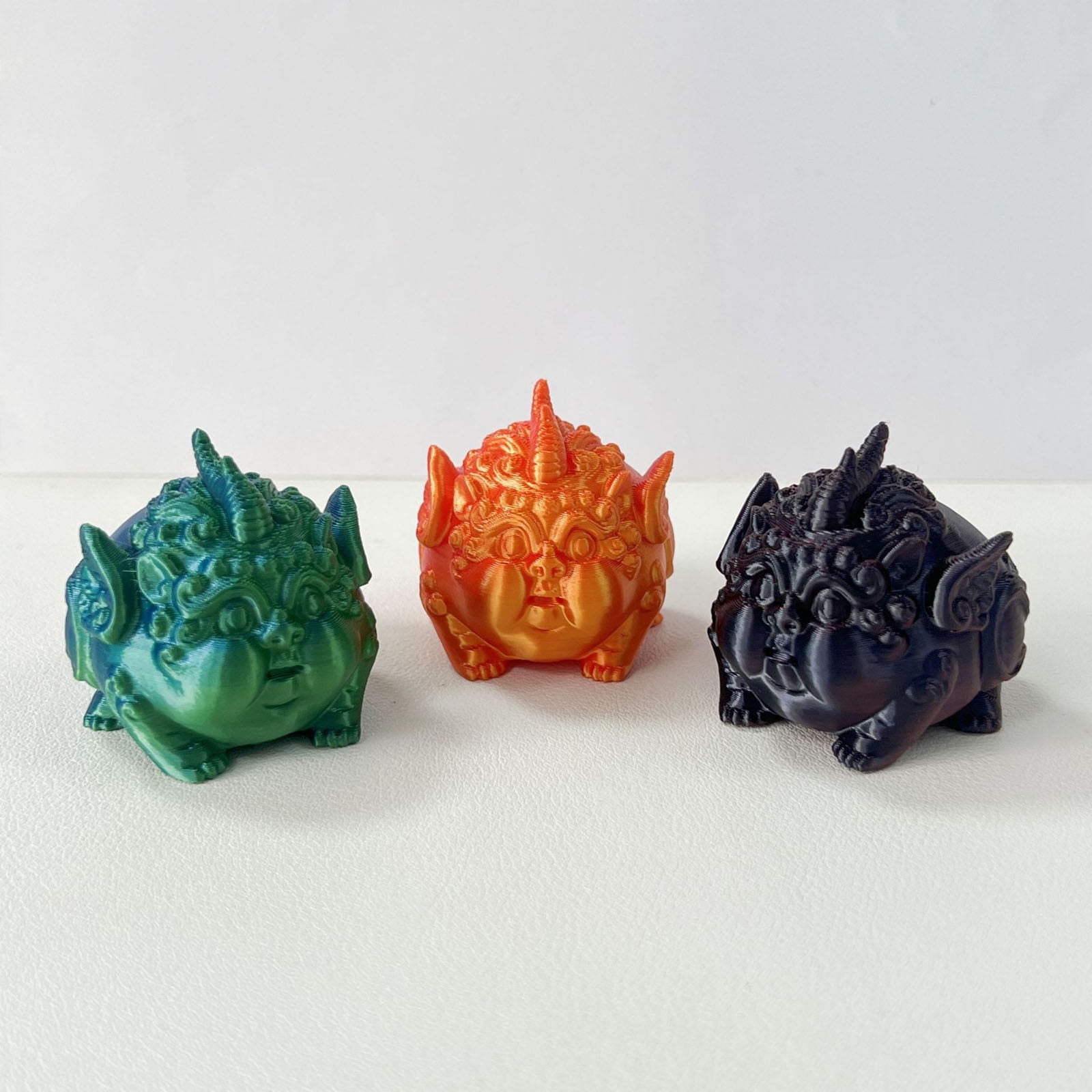 Pixiu Figurine 3D Printed Cute Wealth Attractor | Traditional Chinese ...
