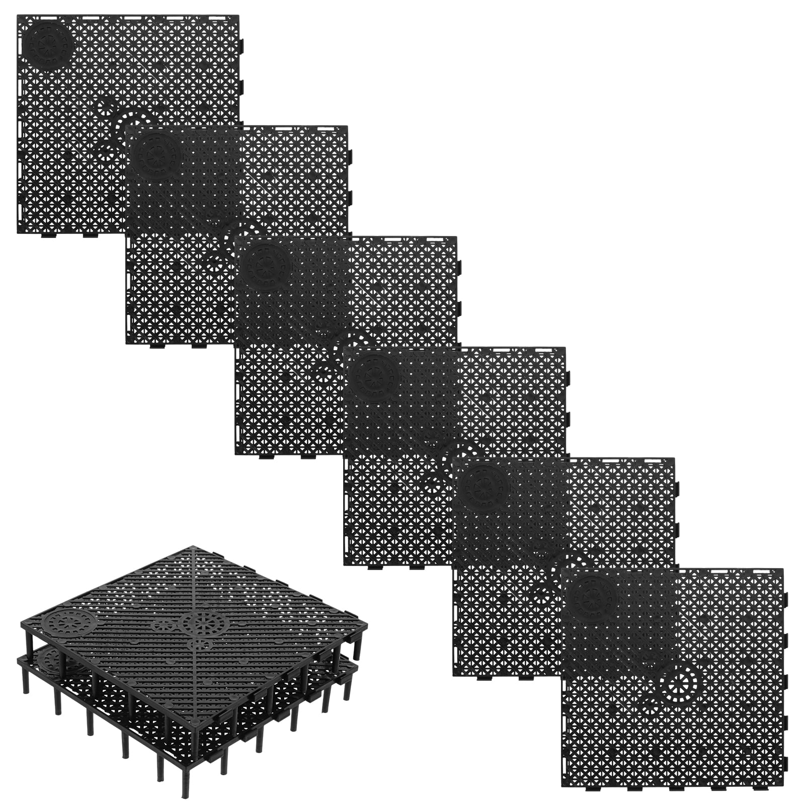 Pixnor 10pcs Fish Tank Bottom Filter Plate PVC Splicing Combination ...