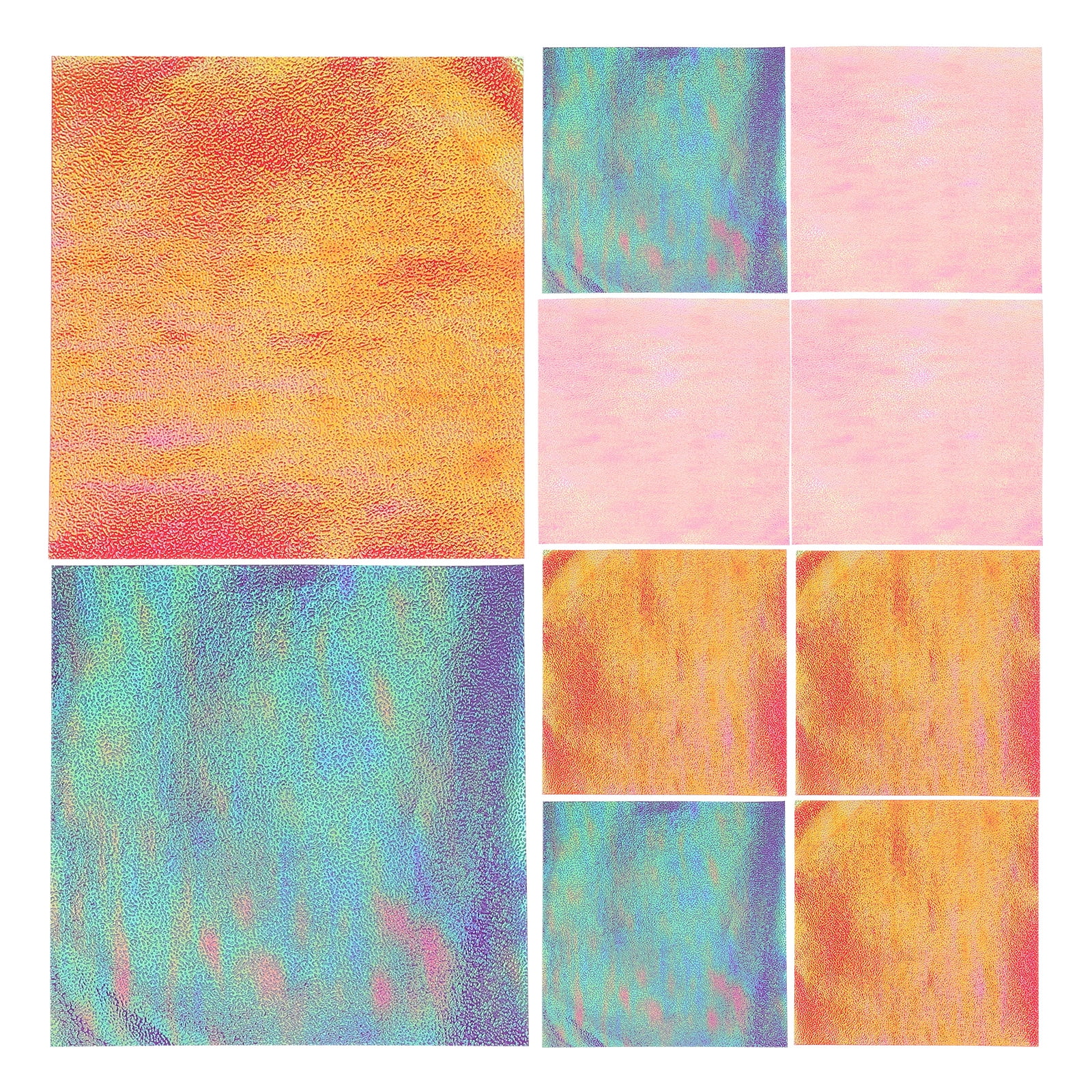 Pixnor 12 Sheets Glitter Origami Paper Square Sheets Vivid Colors for ...