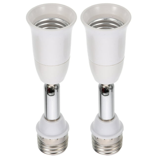 Pixnor 2 Pack E26/E27 Light Socket Extender 5.5 inch Light Bulb Socket ...