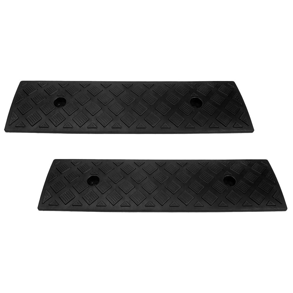 Pixnor 2 Pcs Ramp Pad Wheels Curb Ramp Threshold Ramps for Wheelchairs ...