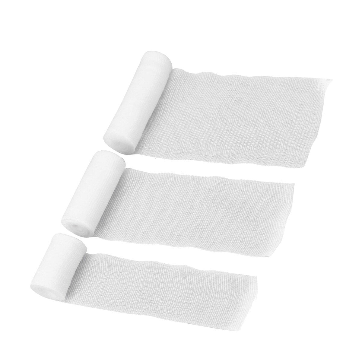 Pixnor 3 Pack Gauze Rolls Bandages Breathable Gauze Wrap Conforming ...