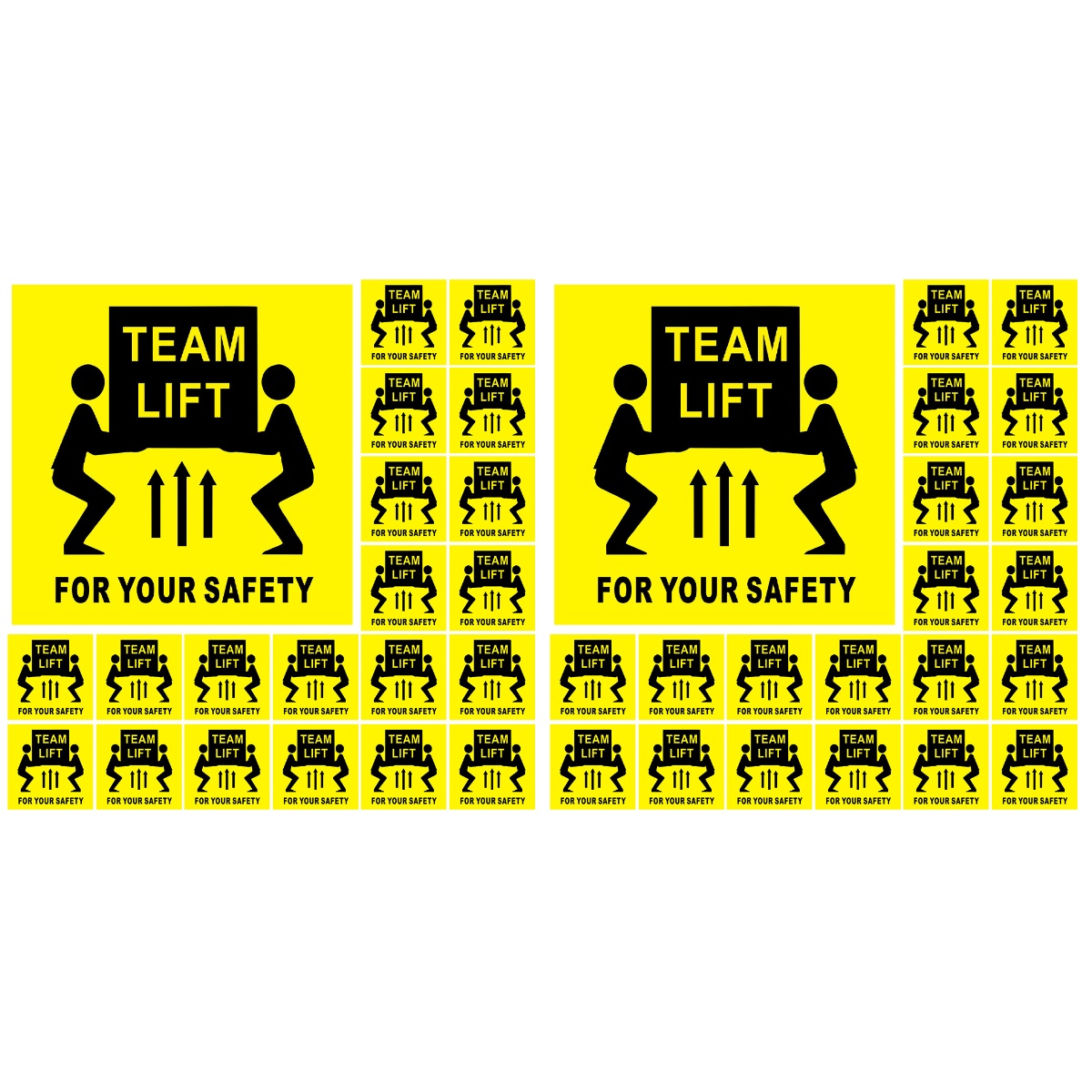 Pixnor 400pcs Team Lift Labels Stickers Fragile Glass Shipping Handling ...