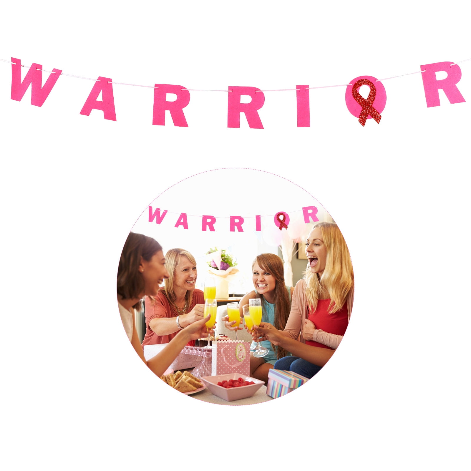 Pixnor Hanging Decor Breast Cancer Awareness Party Decoration Breast ...