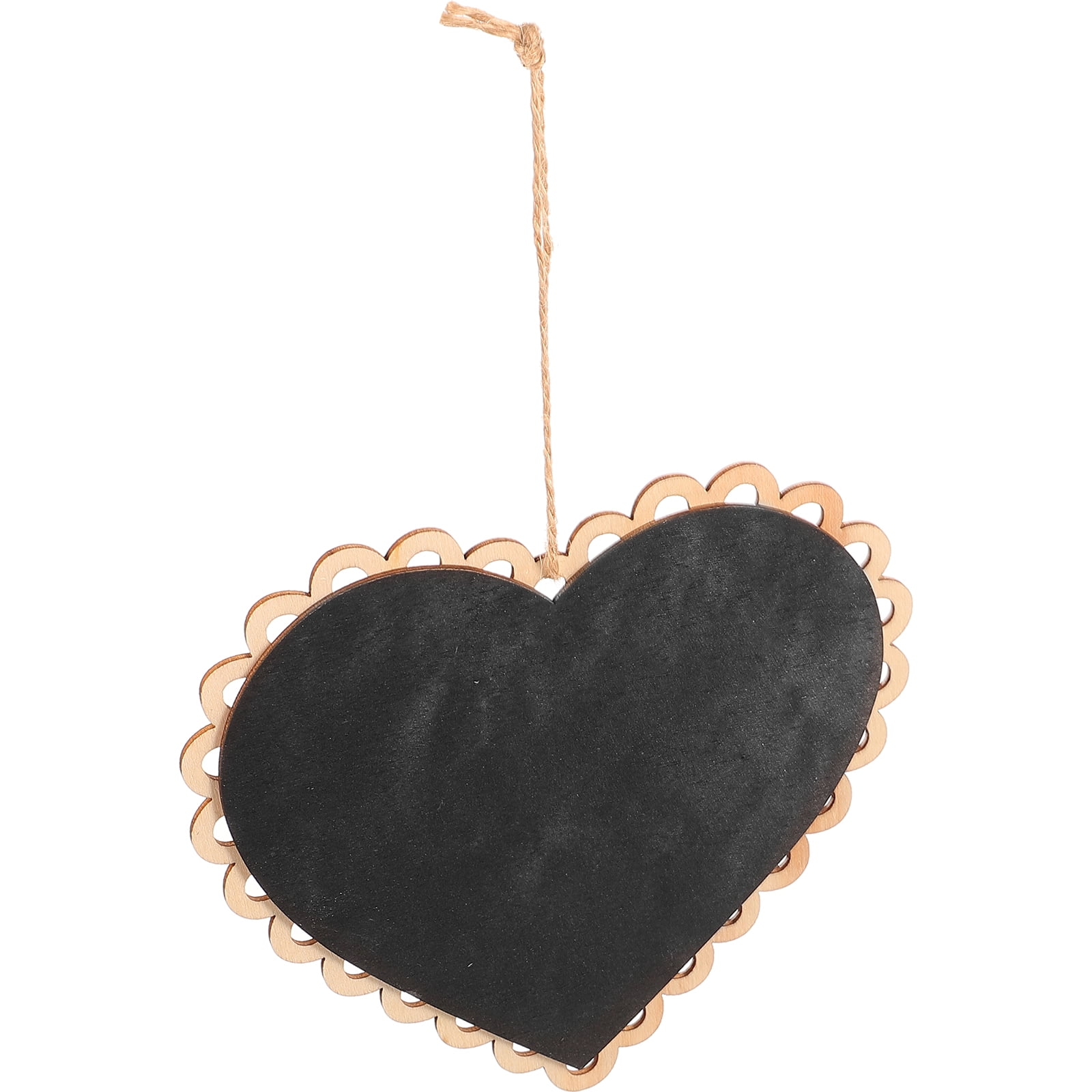 Pixnor Heart Shaped Hanging Wooden Blackboard Chalkboard Wordpad ...