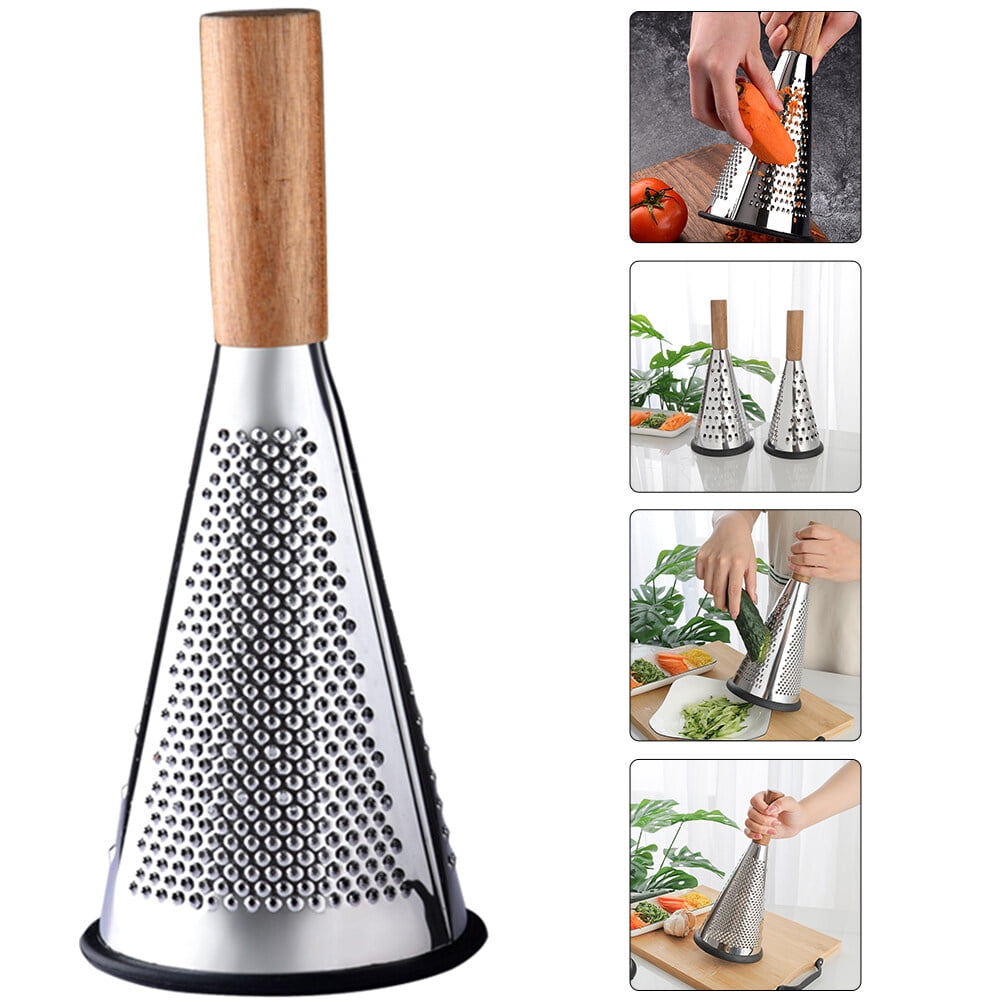 Pixnor Vertical Cheese Grater Stainless Steel Cheese Grater Cone-shaped ...