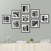 Sheffield Home 9 Piece Gallery Wall Frame Set, 12x12 in. Matted to 8x8 ...