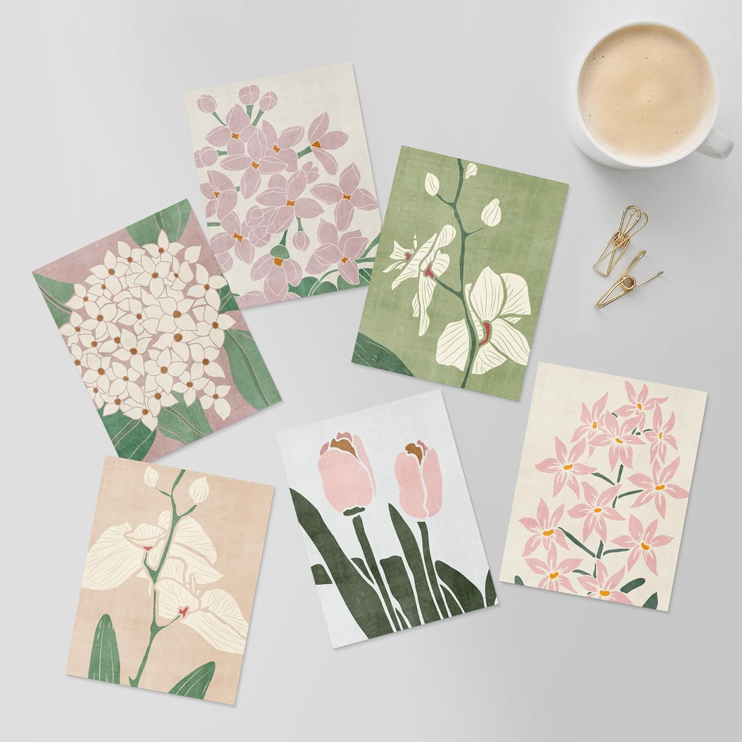 PixonSign Adhesive Canvas Print Wall Art Set - Blush Pink Pastel ...