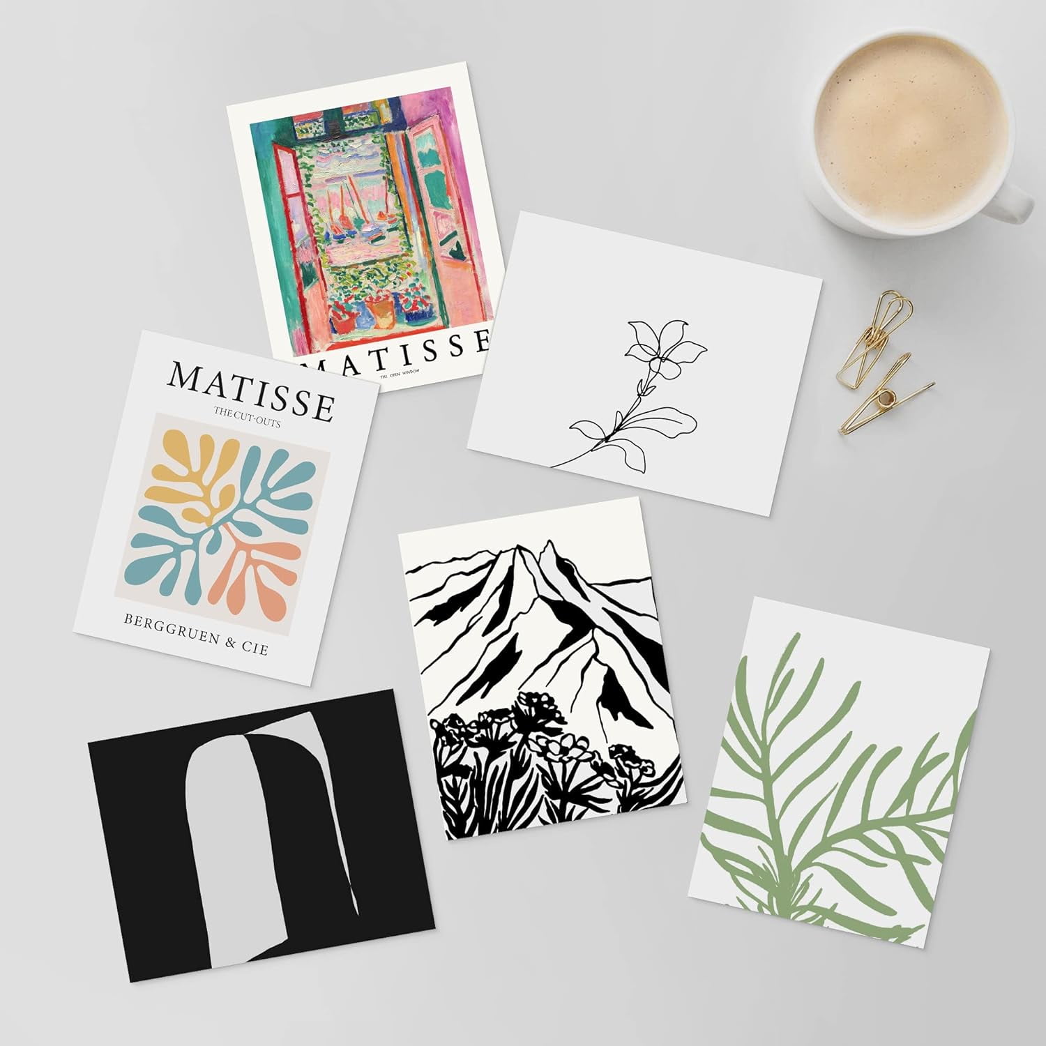 PixonSign Adhesive Canvas Print Wall Art Set - Henri Matisse Colorful ...