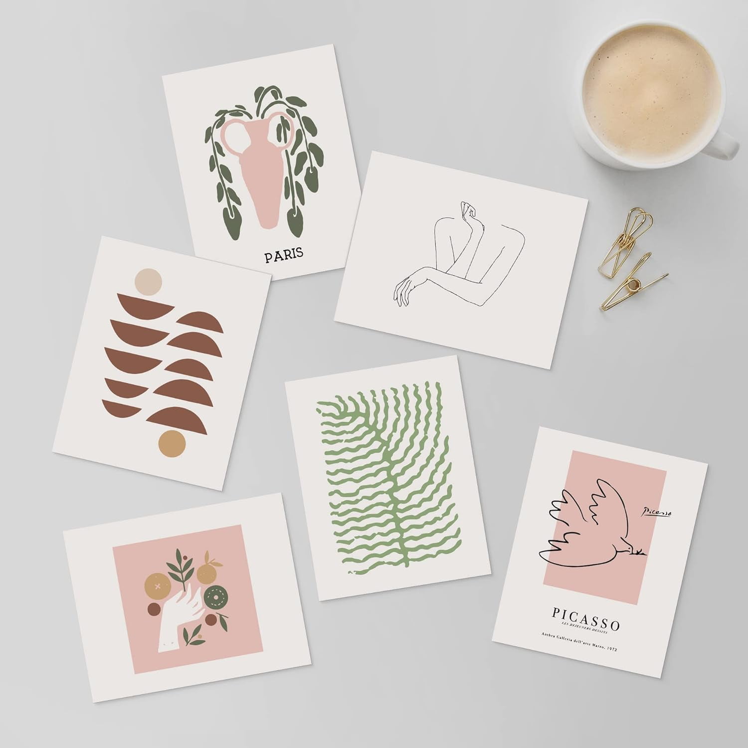 PixonSign Adhesive Canvas Print Wall Art Set - Matisse Bird & Wild ...