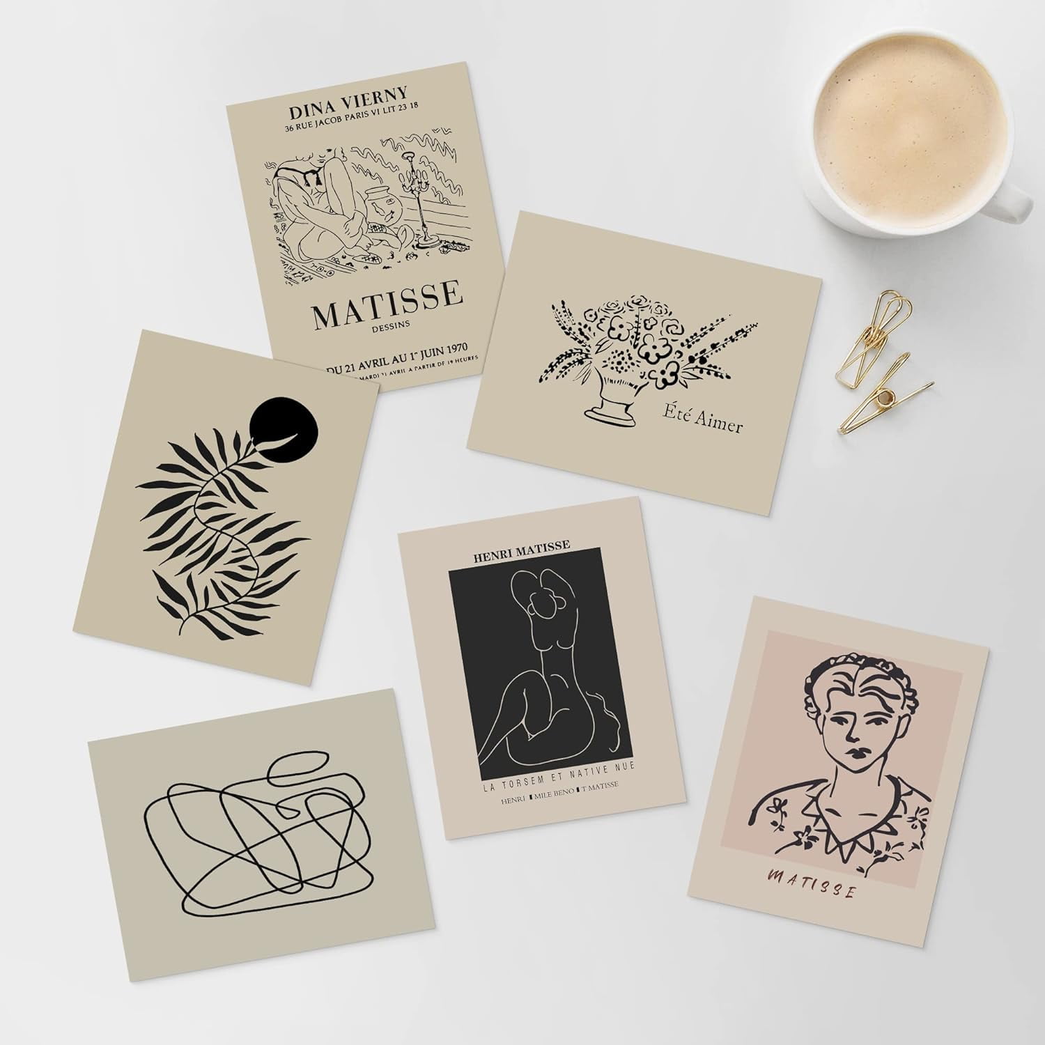 PixonSign Adhesive Canvas Print Wall Art Set - Matisse Portrait ...