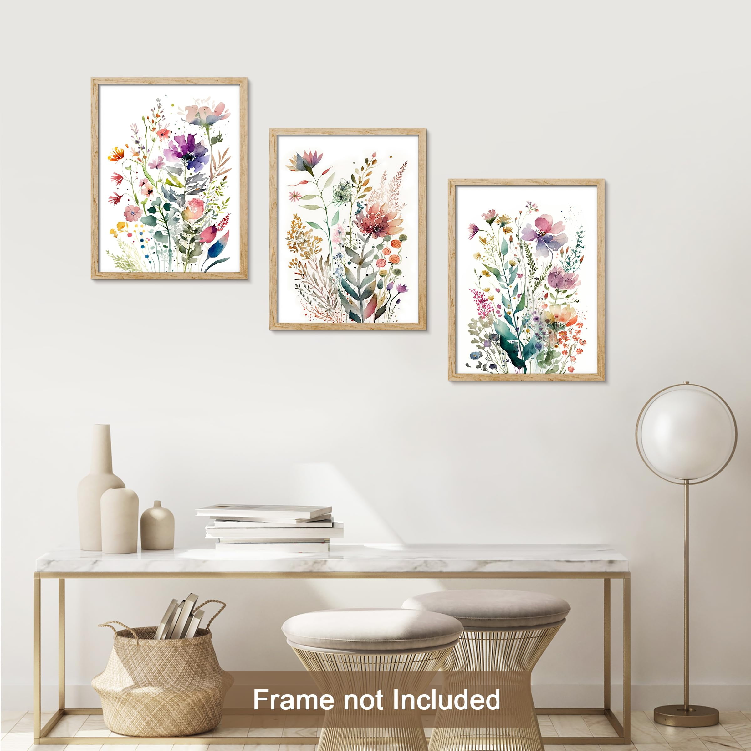 PixonSign Adhesive Canvas Print Wall Art Set - Multicolor Vibrant ...