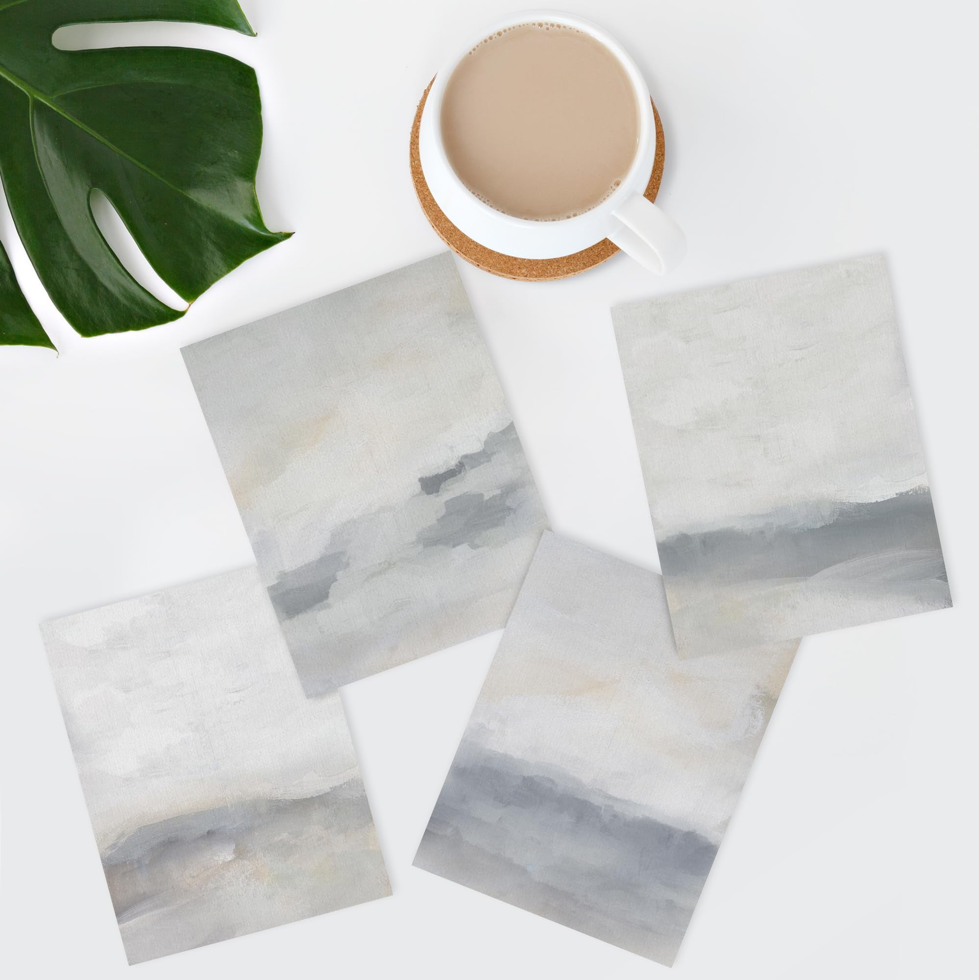 PixonSign Adhesive Posters Abstract Landscape Serene and Calming ...